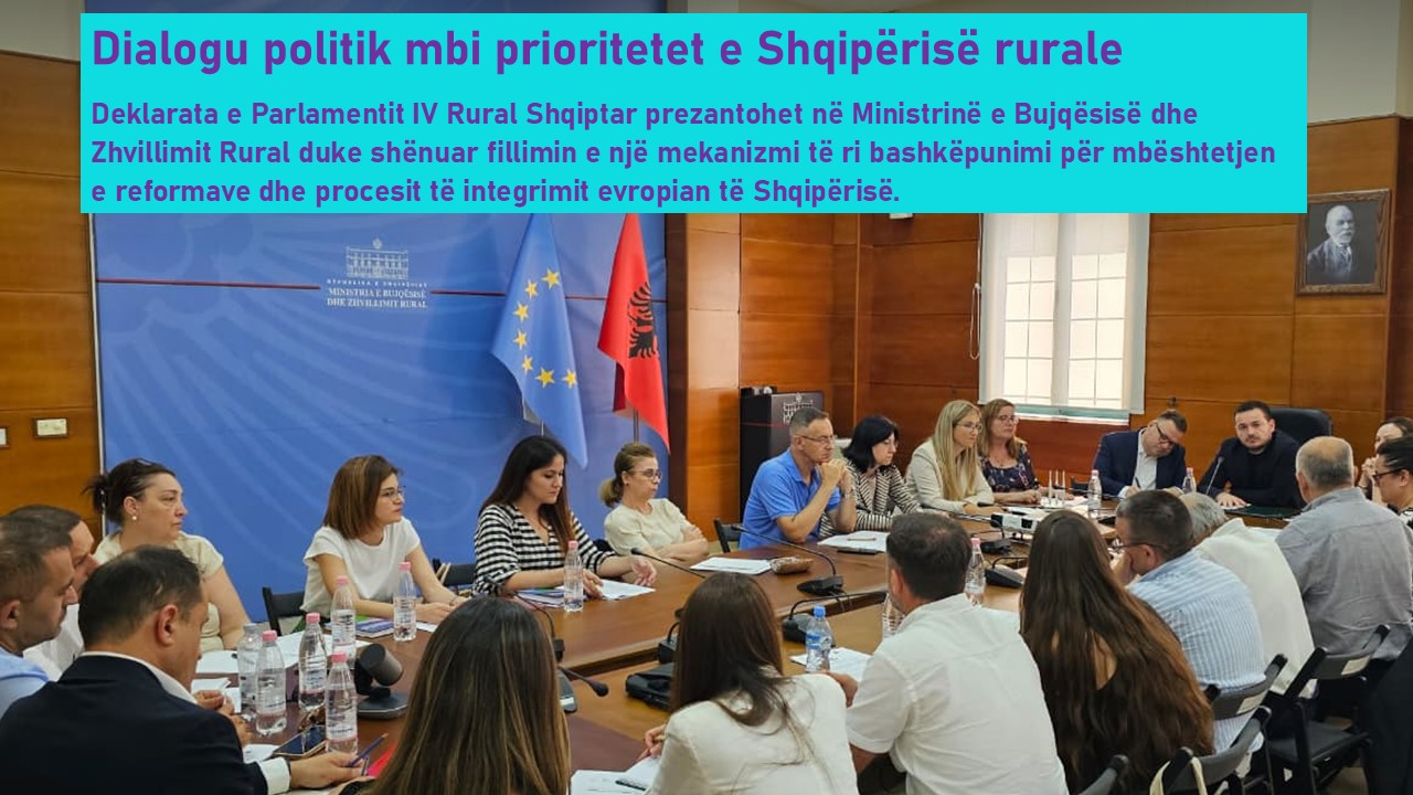 Policy Dialogue on Rural Albania's Priorities - ANRD